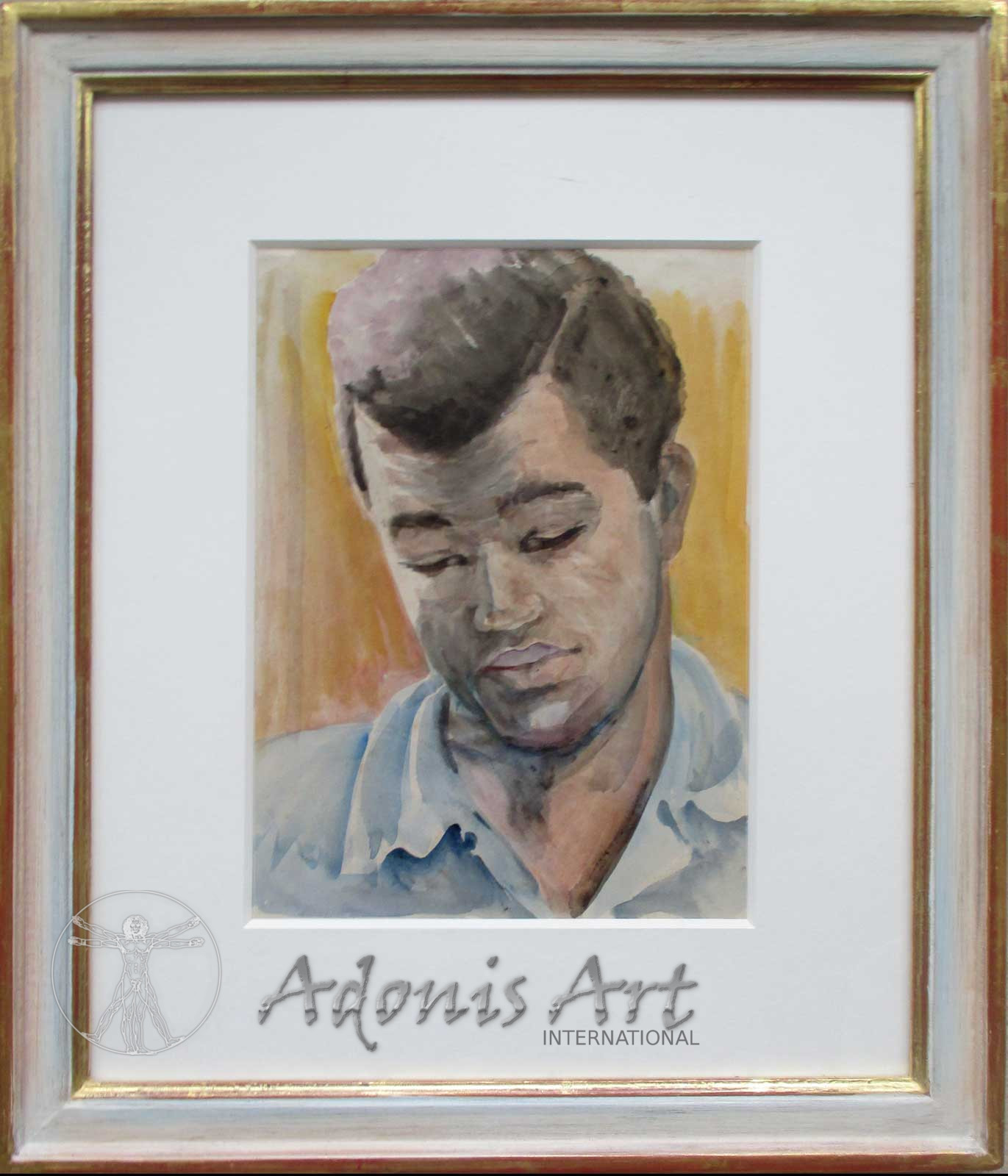 'Michael' (watercolour) by Peter Samuelson ("Windrush Generation series ...