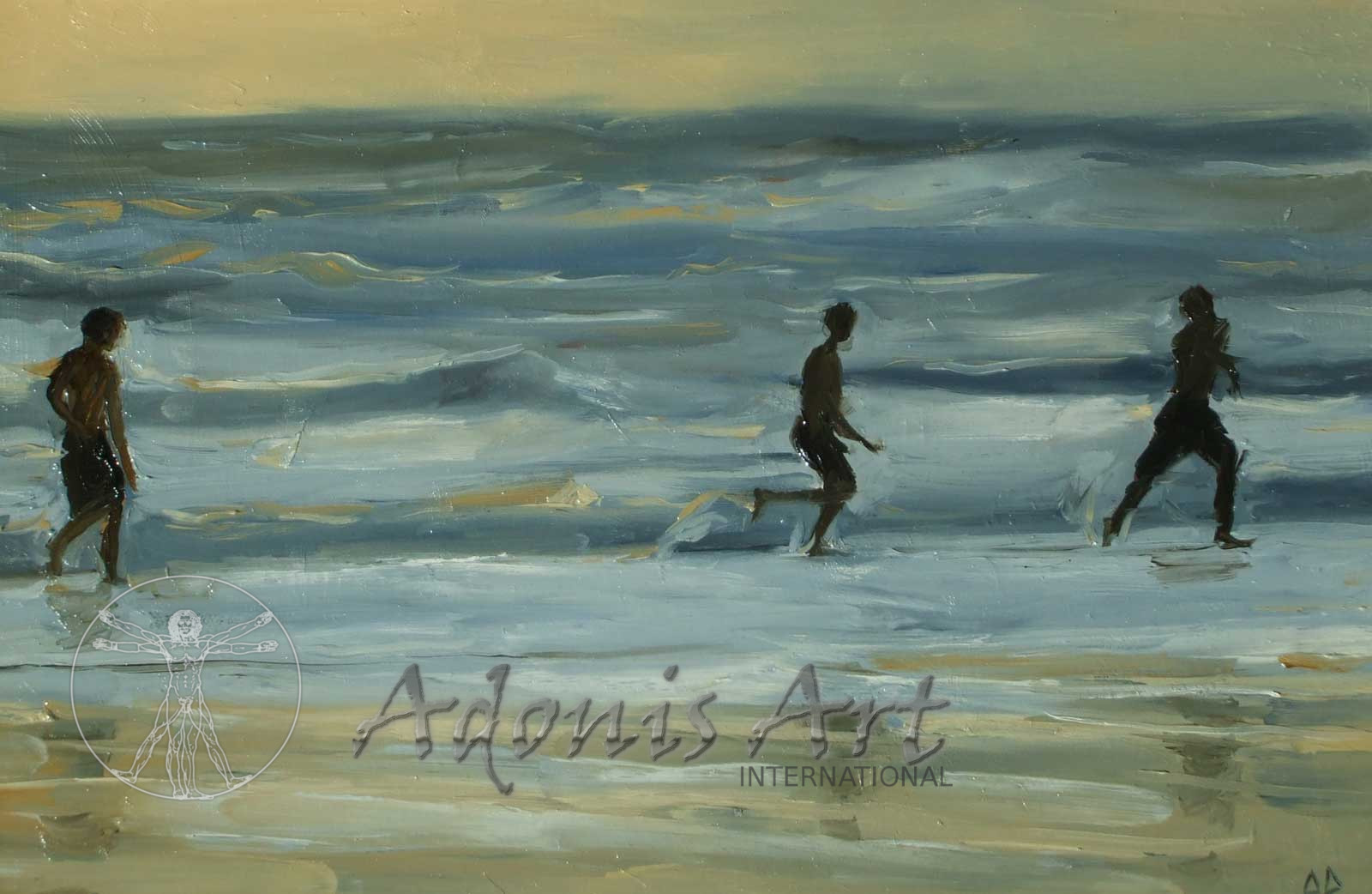 'Running Against the Tide' by David Ambrose | Adonis Art International