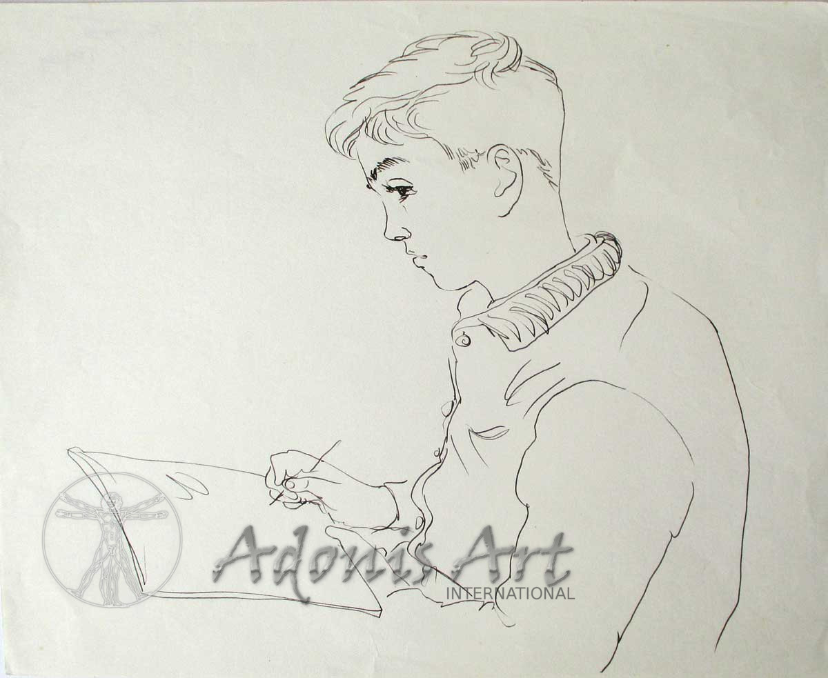 'Sketching' by Peter Samuelson | Adonis Art International