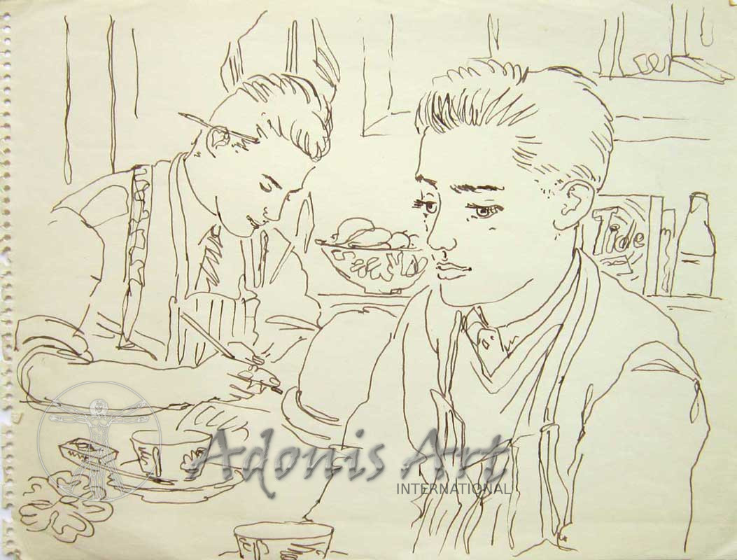 "A Break from Work II" by Peter Samuelson | Adonis Art International