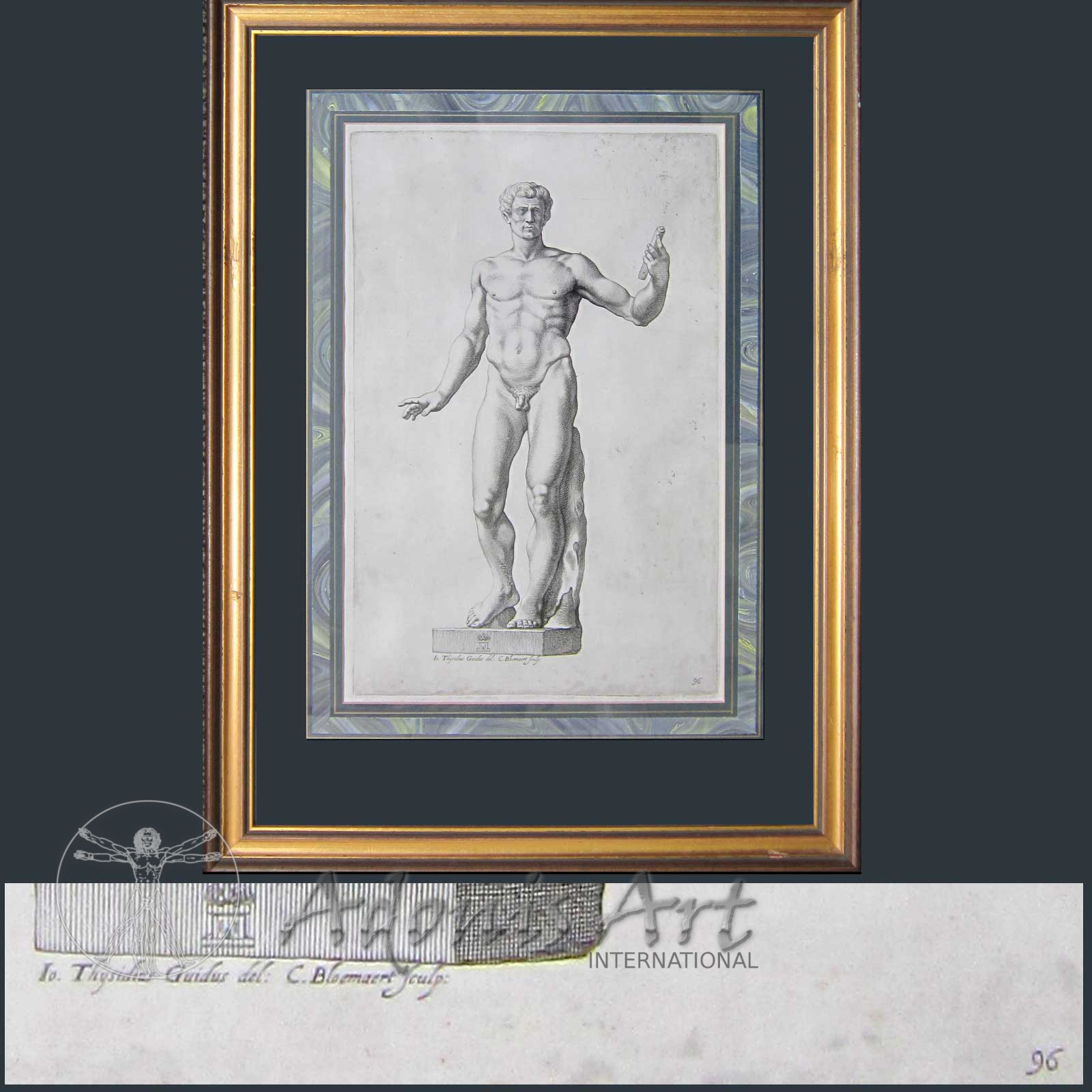 'Antique Classical Engraving D' by | Adonis Art International