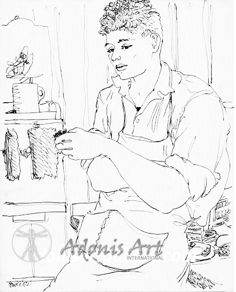 'Taking a Rest' by Peter Samuelson | Adonis Art International